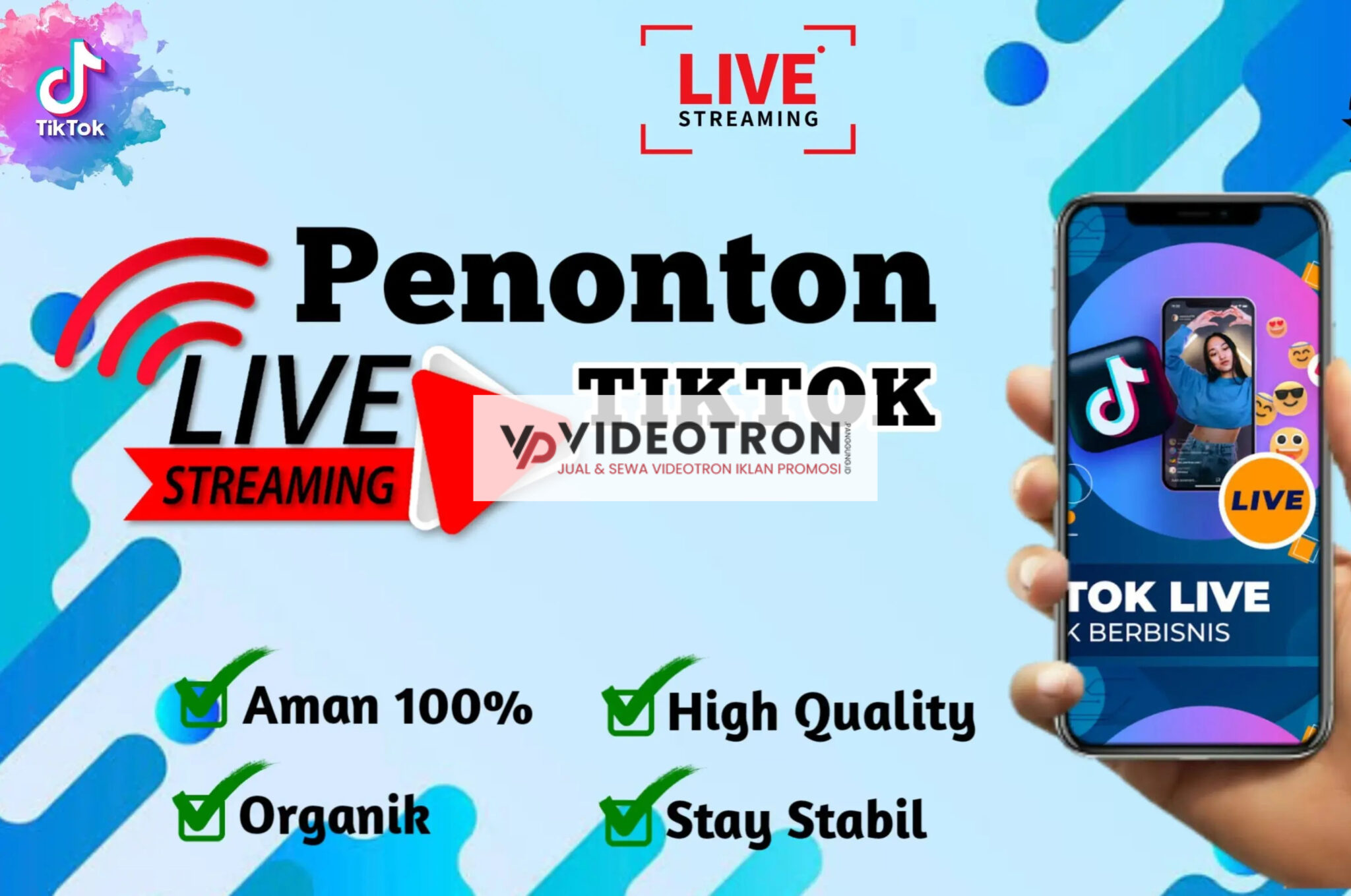 Jasa Live Streaming (YouTube & TikTok) Medan - Videotron.Panggung.id